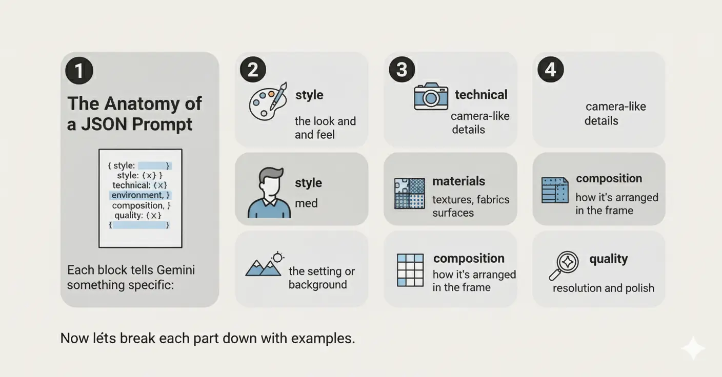 How to Write JSON Prompts for Gemini Nano Banana - Prompts